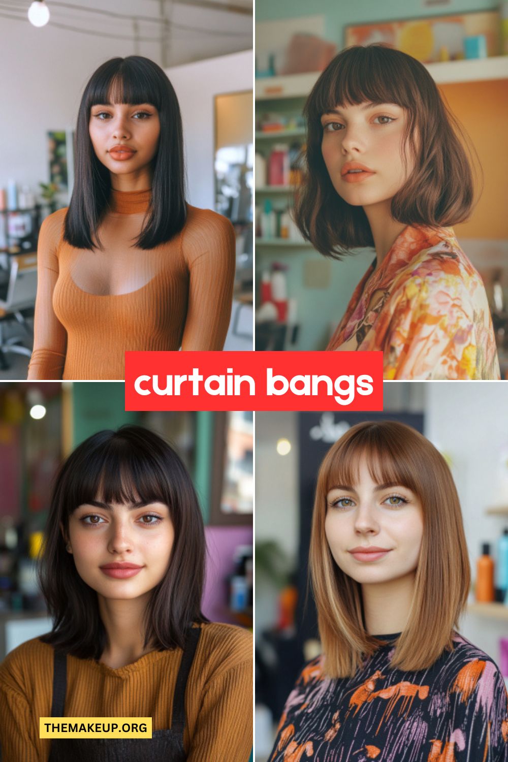 75 Awesome Hairstyles With Curtain Bangs Trending In 2025 - TheMakeup