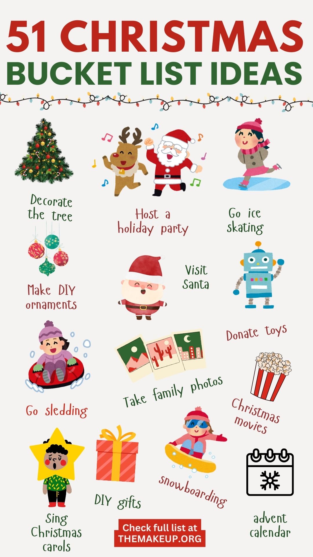 51 Christmas Bucket List Ideas - TheMakeup