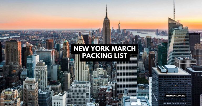 March In NYC, Simplified: A new york march packing list